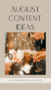 August Content Ideas - Showit Blog